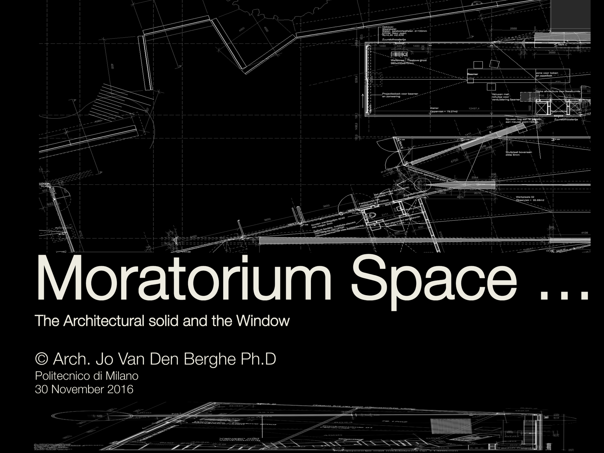 The Architectural solid and the Window – The Drawing And The Space